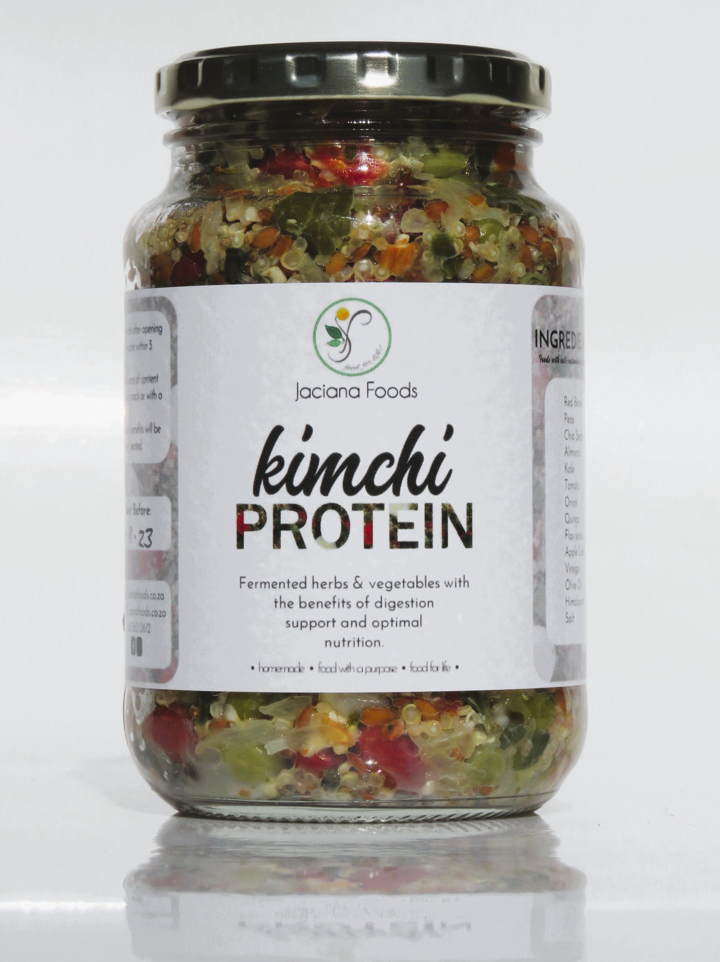 Kimchi containing PLANT BASED PROTEIN sources with tomato and onion ...